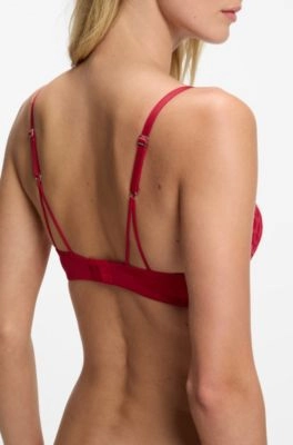 BOSS Underwire Bra With Lace Trim
