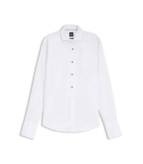 BOSS One Regular-fit Shirt In Wrinkle-free Cotton Poplin
