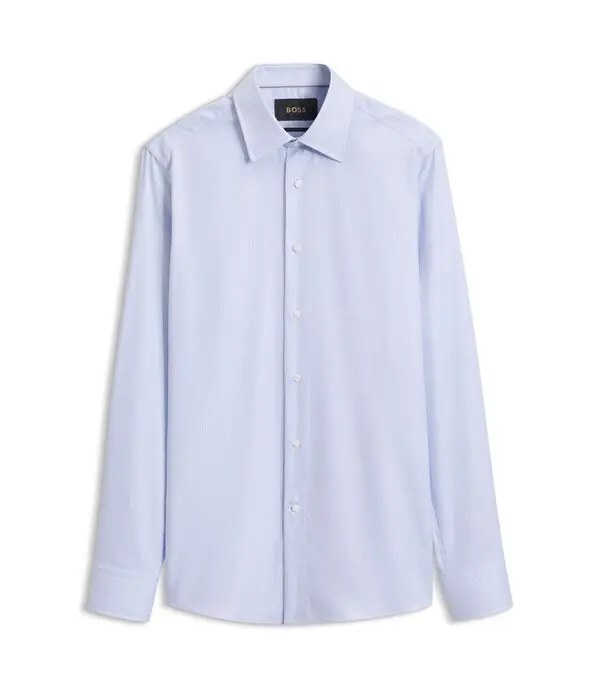BOSS Slim-fit Shirt In Wrinkle-resistant Cotton