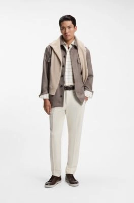 BOSS Regular-fit Shirt In Checked Cotton Flannel