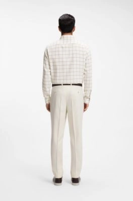 BOSS Regular-fit Shirt In Checked Cotton Flannel