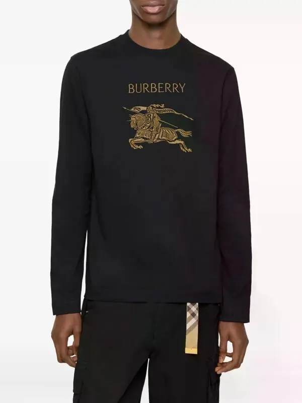 Burberry Ekd Long-sleeve T-shirt - Black