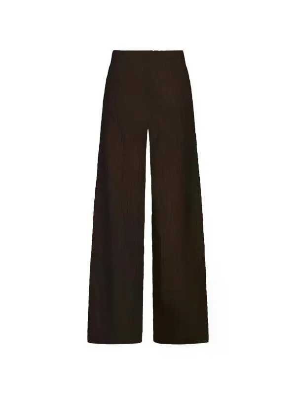 Agnona Cable-knit Wide-leg Trousers