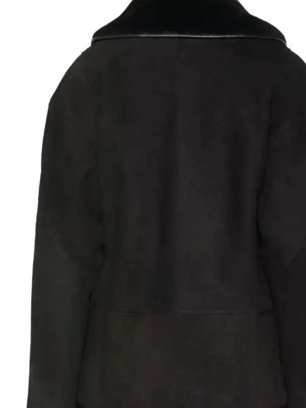 BLAZÉ MILANO Tatoosh Shearling Leather-trimmed Jacket