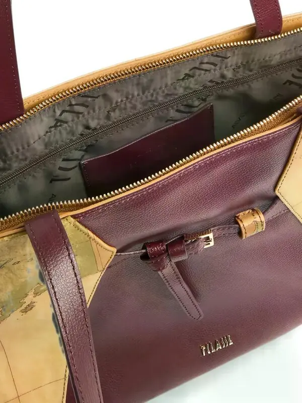 ALVIERO MARTINI 1° CLASSE Geo Saloon Panelled Tote Bag
