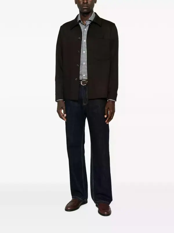 BARBA NAPOLI Gingham Long-sleeve Shirt