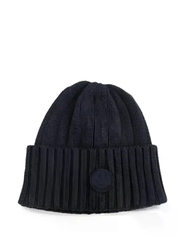 SAVE THE DUCK Logo-patch Beanie Hat - Blue