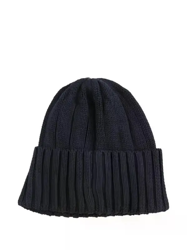 SAVE THE DUCK Logo-patch Beanie Hat - Blue