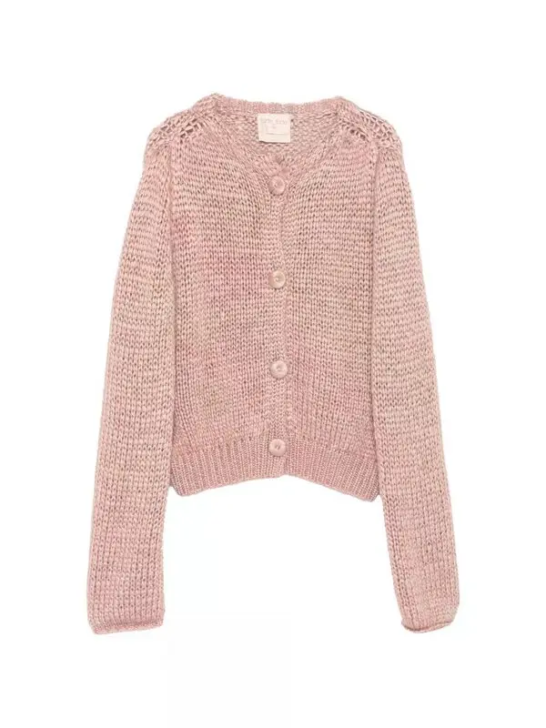 FORTE_FORTE Chunky-knit Button-up Cardigan