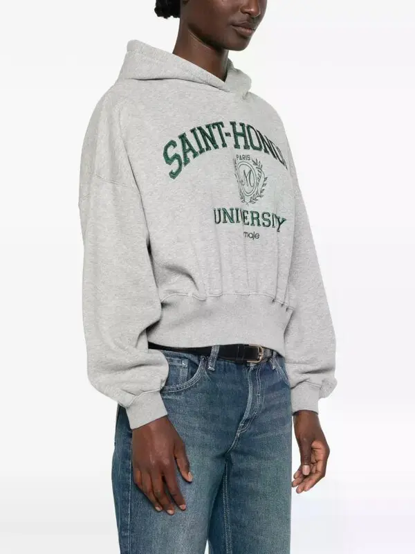Maje Logo-embroidered Hoodie