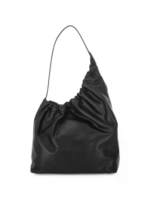 AESTHER EKME Demi Lune Cloud Ruched Leather Shoulder Bag