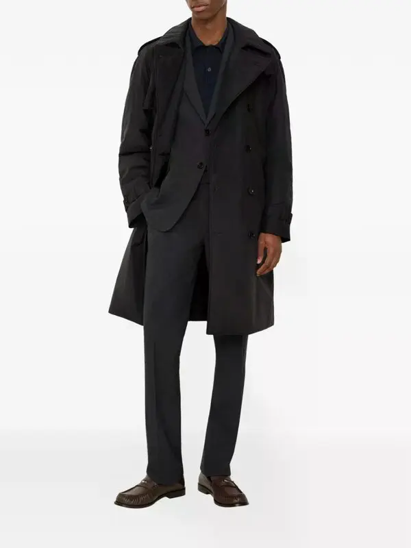 Burberry Long Cotton Nylon Padded Trench Coat