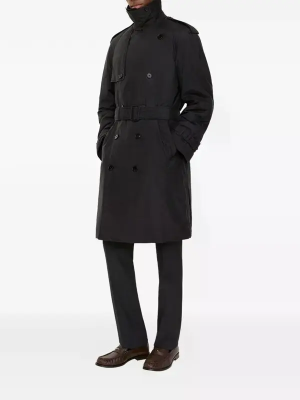 Burberry Long Cotton Nylon Padded Trench Coat