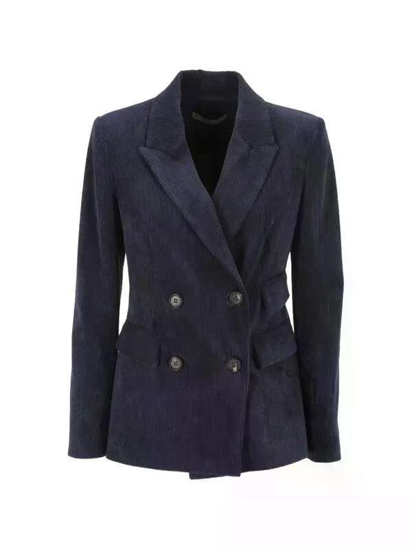 D.exterior Corduroy Double-breasted Jacket