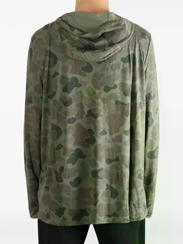 FREE FLY Bamboo Camouflage Print Hoodie Top