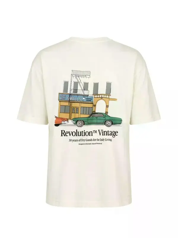 REVOLUTION NOW Logo-print Crew-neck T-shirt