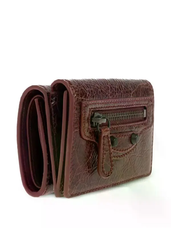 Balenciaga Le City Mini Wallet In Berry