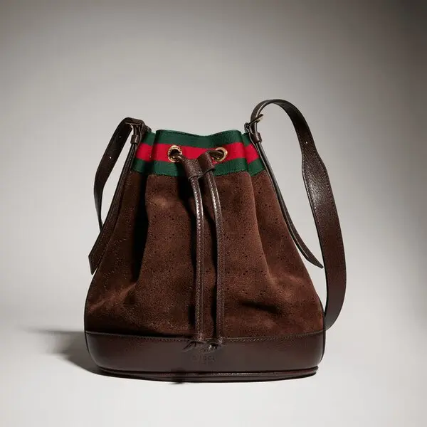 Gucci Venice Small Bucket Bag Suede