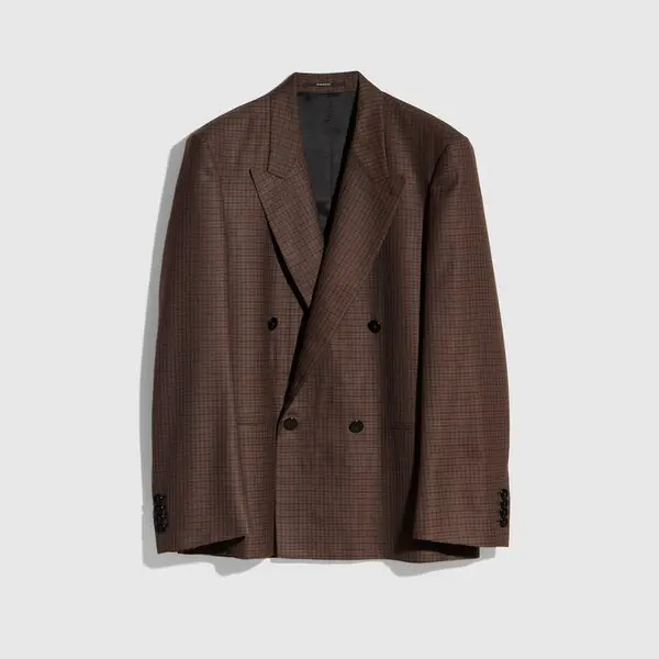 Gucci Gingham Wool Jacket