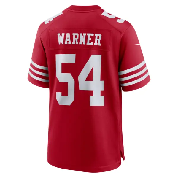 Nike Fred Warner San Francisco 49ers 80th Anniversary Game Jersey - Red