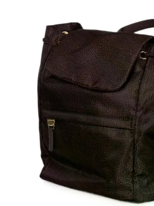 Borbonese Op-print Foldover Backpack