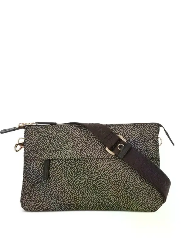 Borbonese All-over Print Cross Body Bag - Brown