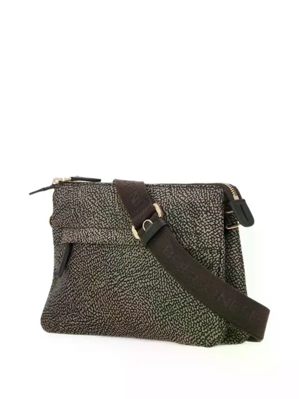 Borbonese All-over Print Cross Body Bag - Brown