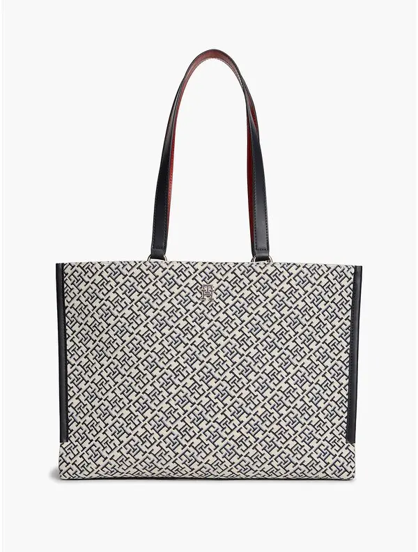 Tommy Hilfiger Jacquard Monogram Tote Bag
