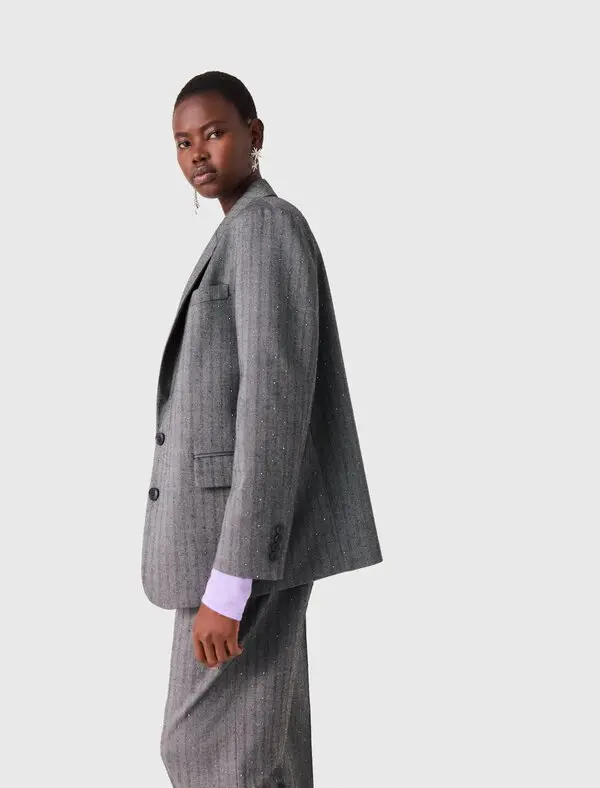 Maje Polyester Suit Jacket