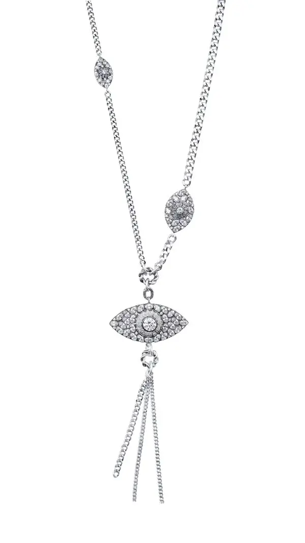 BAYEMEYC Triovista Charm Necklace - Silver