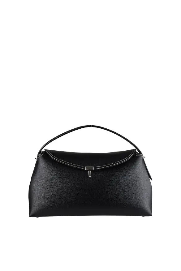 TOTEME T-lock Top Handle Bag - Black