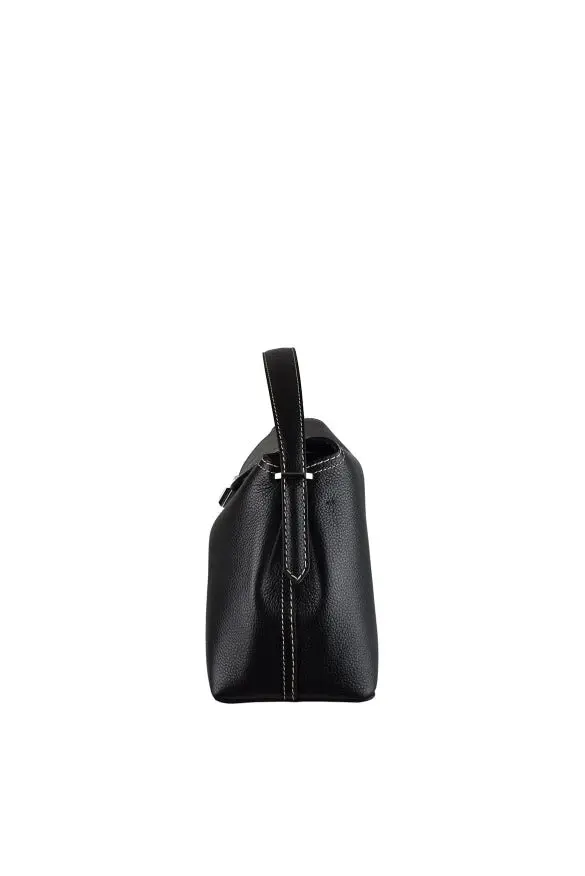 TOTEME T-lock Top Handle Bag - Black