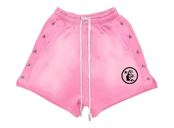 HELLSTAR Snap Shorts - Pink