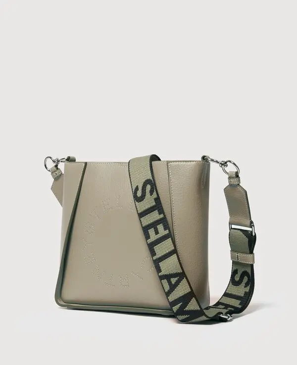 Stella McCartney Logo Square Crossbody Bag - Moss