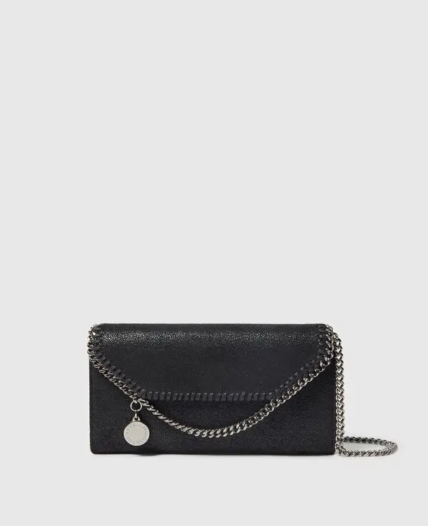 Stella McCartney Falabella Wallet-on-chain Crossbody - Black