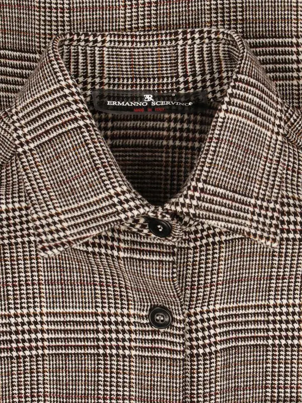 Ermanno Scervino Checked Virgin Wool Shirt