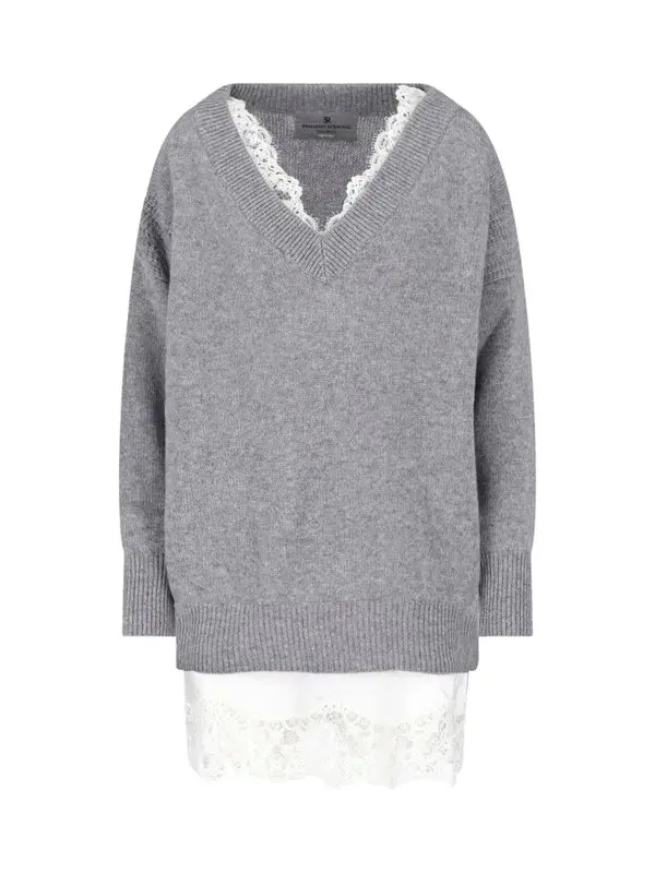 Ermanno Scervino Mini Cashmere Dress