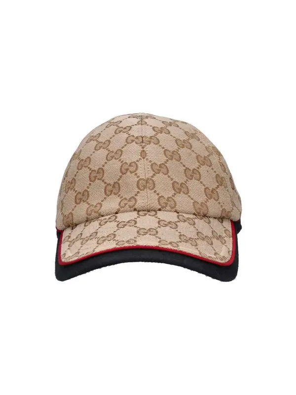 Gucci Gg Monogram Baseball Hat - Beige