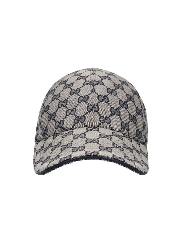 Gucci Gg Monogram Baseball Hat - Blue