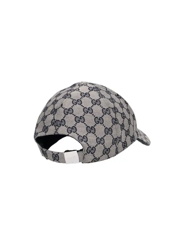 Gucci Gg Monogram Baseball Hat - Blue