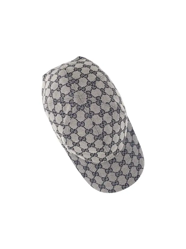 Gucci Gg Monogram Baseball Hat - Blue