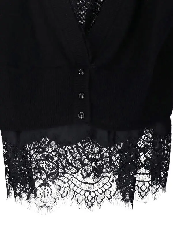 Ermanno Scervino Cashmere And Lace Cardigan