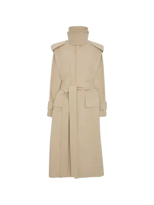 Victoria Beckham Philippa Belted Trench Coat - Brown