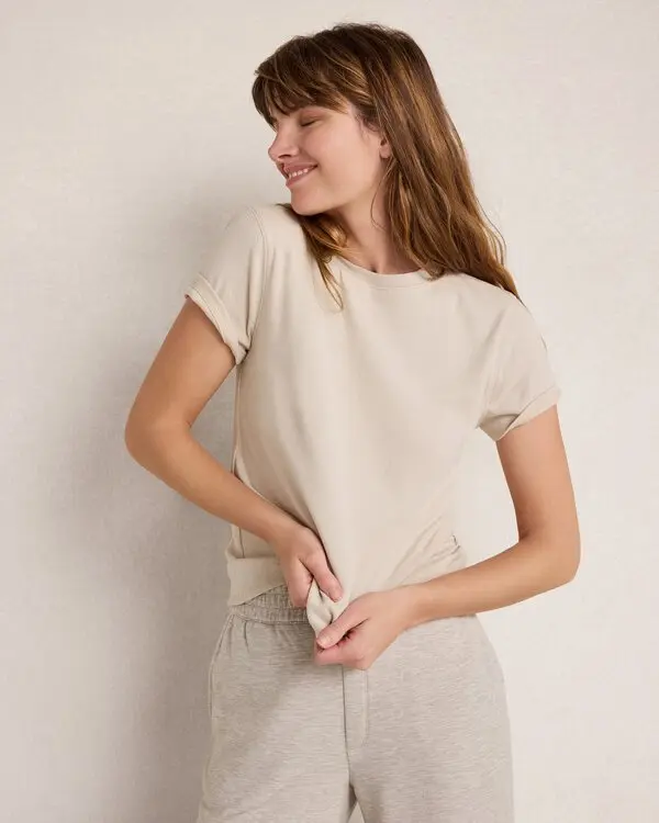 HAVEN WELL WITHIN Cotton Slub Fitted T-shirt - Chantrelle