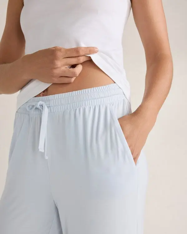 HAVEN WELL WITHIN Calm & Cool Pajama Pants With Piping - Balsam