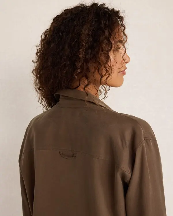 HAVEN WELL WITHIN The Daily Shirt In Drapey Twill
