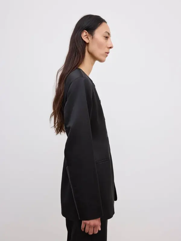 HOUSE OF DAGMAR Shiny Slim Blazer