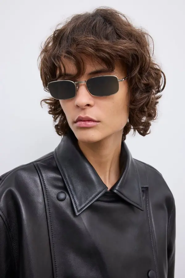 HOUSE OF DAGMAR Square Sunglasses - Black/silver
