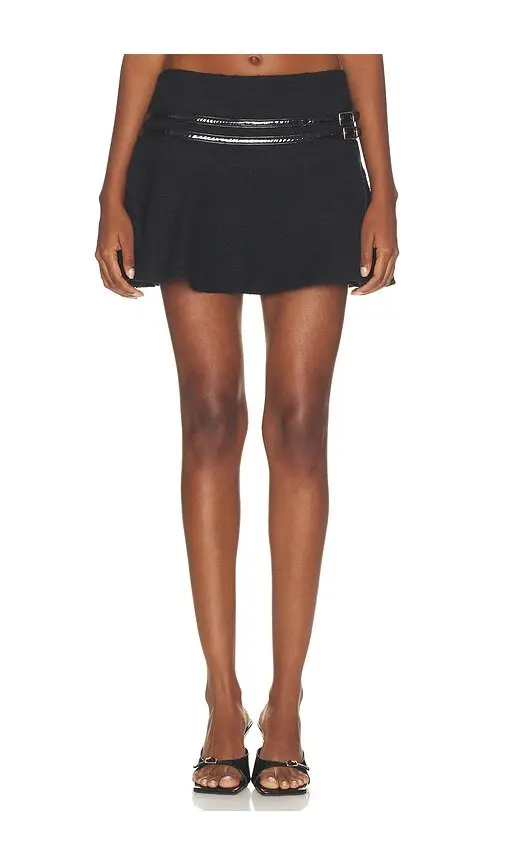 MIMCHIK Sophie Double Belt Mini Skirt