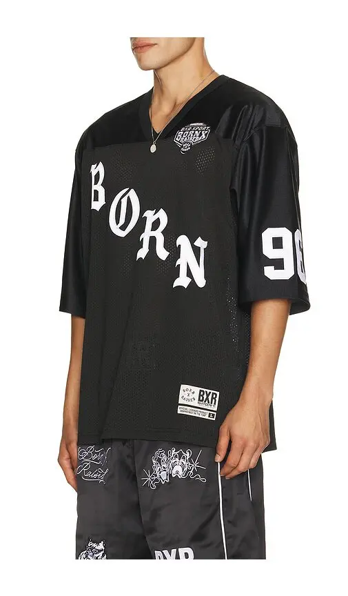 BORN X RAISED Paranoia Football Jersey
